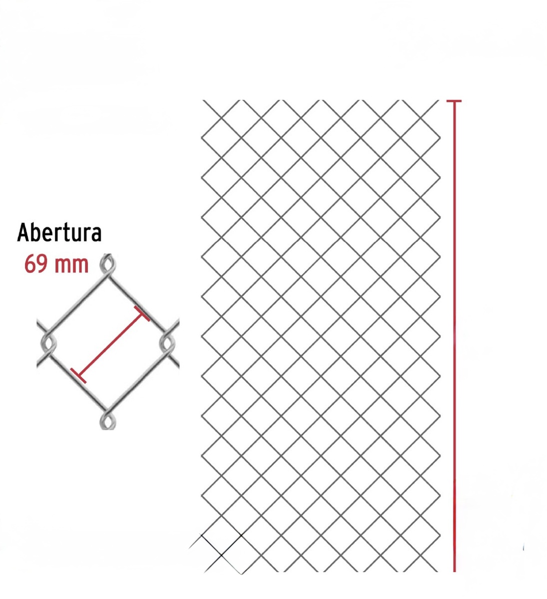 Malla Ciclonica 1.50 M – 69 – Cal. 11 - somoselganadero